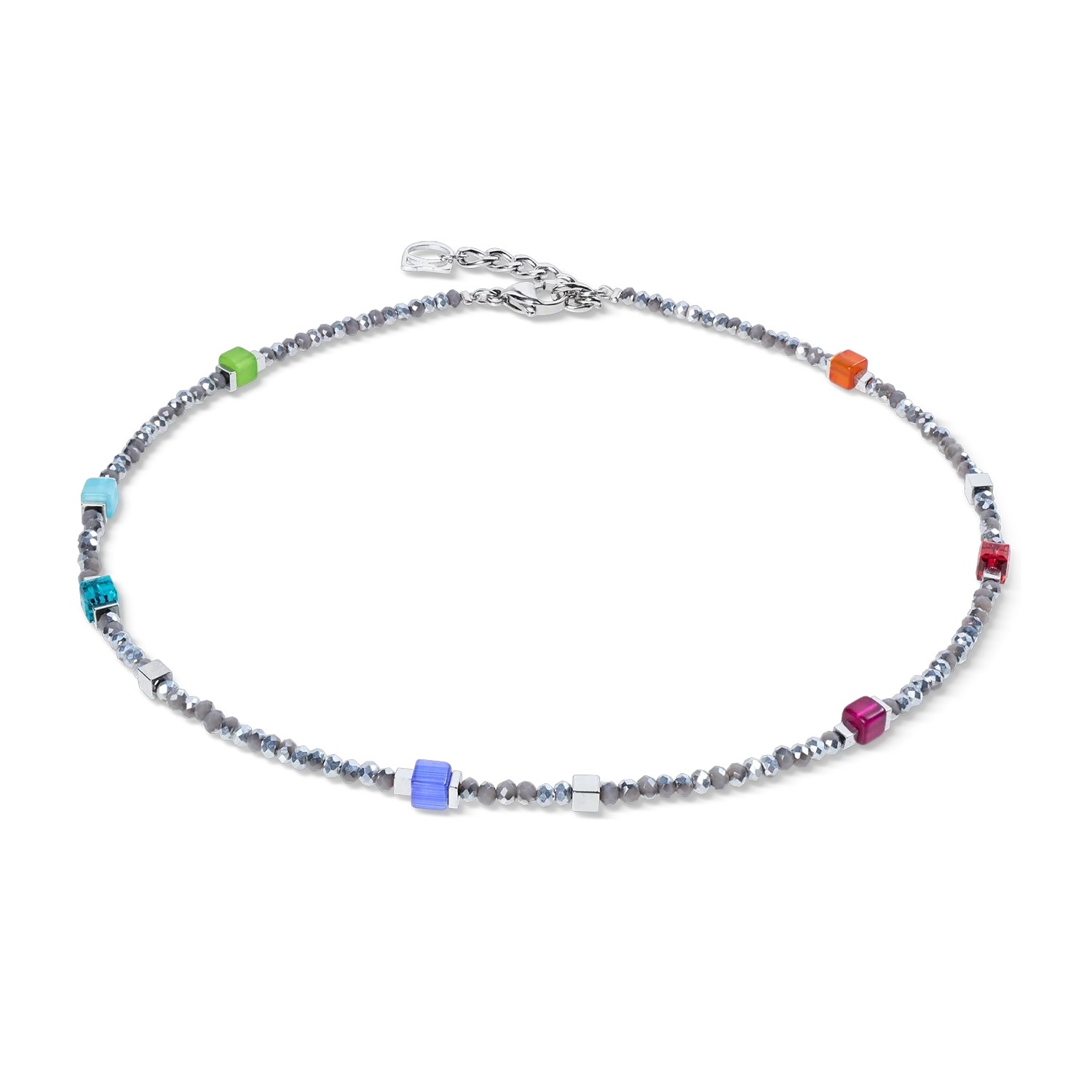 Coeur de Lion Joyful Colours Flex silver-multicolour karkötő 4460/30 ...